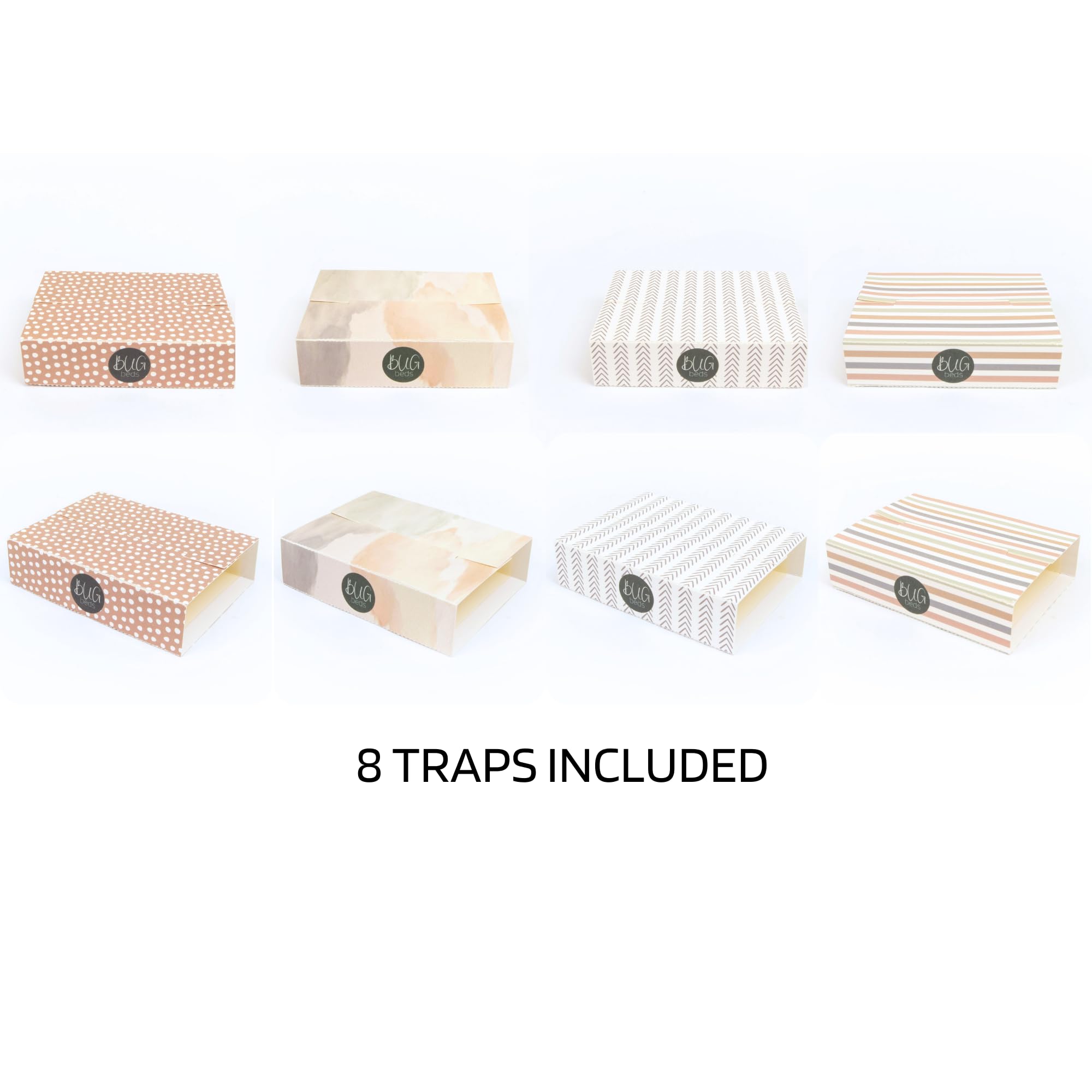 Insect Sticky Traps “BUG beds” Decorative Glue Pads, Aesthetic, Non-Toxic, Indoor, Pest Control- Mouse, Spider, Bed Bug, Cockroach, Brown Recluse, Cricket, Grasshopper, Gecko, Beetle, Scorpion