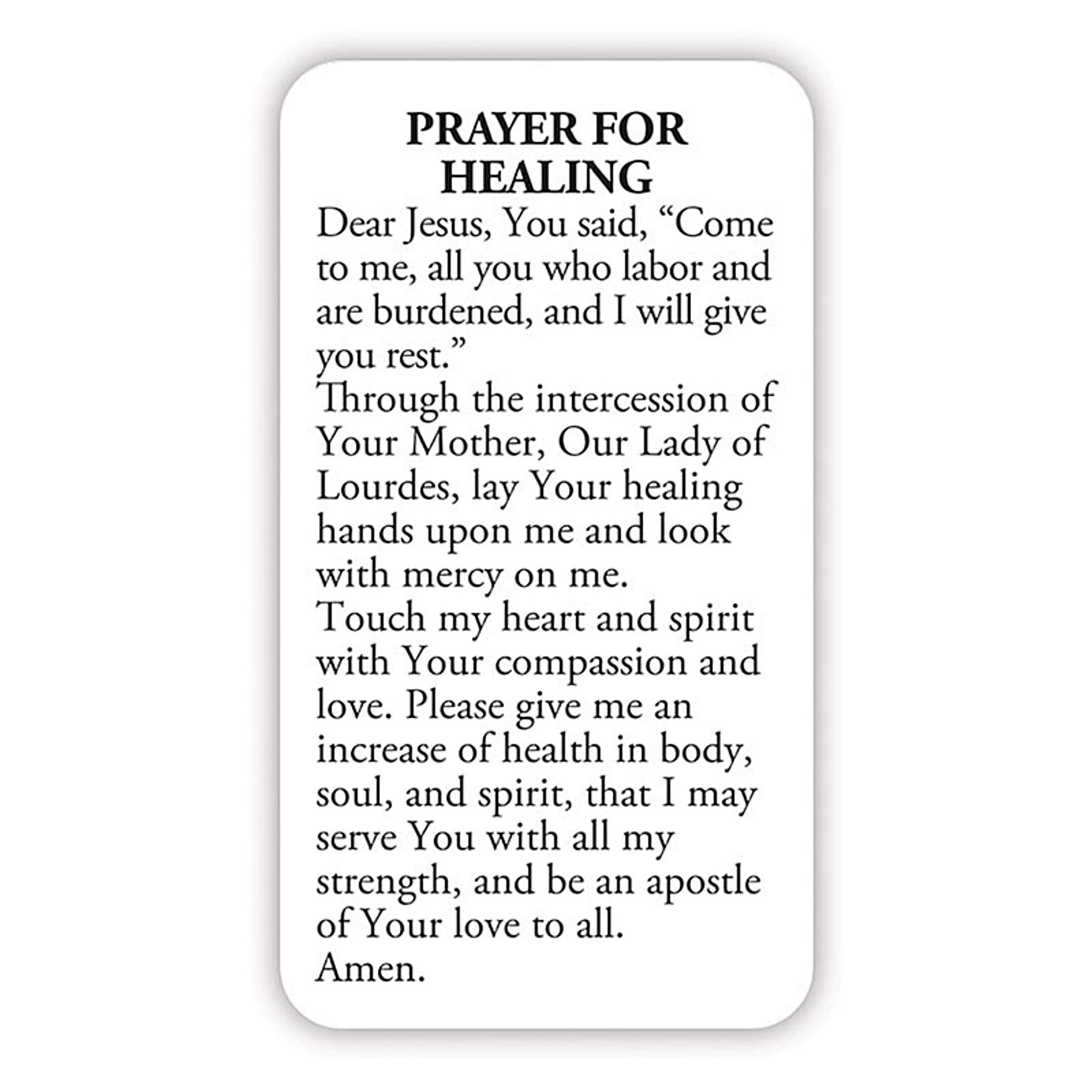 Daily Devotional Wallet with Mini Book of Healing Prayers, Holy Card and Sacred Medal, 2 X 3 Inches