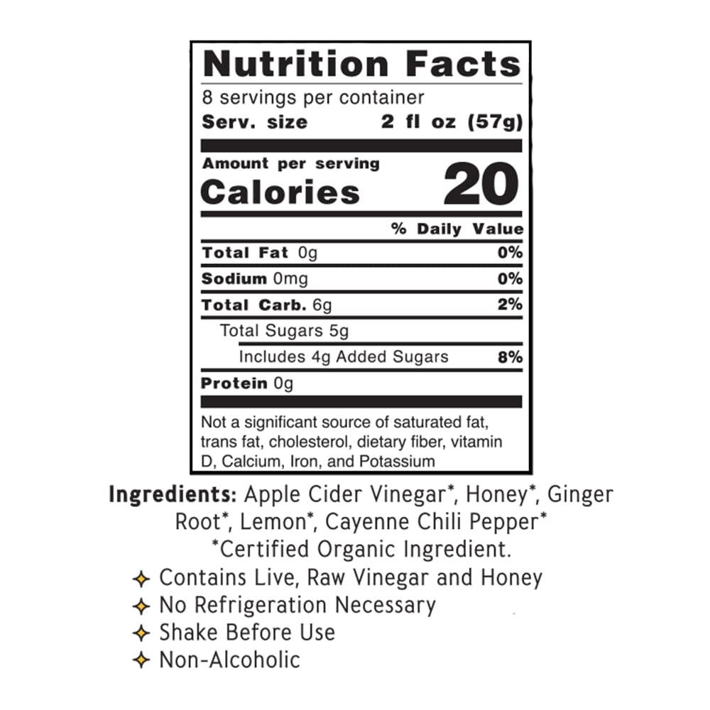 Amazon Exclusive, Shire City Herbals 2-Day Cleanse, Apple Cider Vinegar Cleansing Tonic, 16oz Plastic Bottle