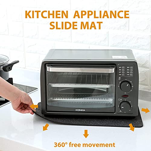 Heat Resistant Air Fryer Mat, 2PCS Kitchen Countertop Heat Protector Mat, Non Slip Appliance Slider Aid Pad for Air Fryer, Coffee Maker, Blender,Toaster, 17.3β x 11.8β