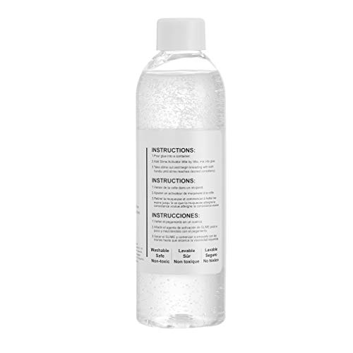 Amazon Basics Glue Slime Activator Solution, 8-oz- Great for Making Slime