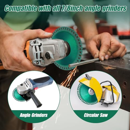 Angle Grinder, Indestructible Disc 2.0 - Cut Everything in Seconds, 2024 Upgrade Indestructible Disc for Angle Grinder 7/8 inch,Diamond Metal Cutting Disc for Angle Grinder(3Pcs)