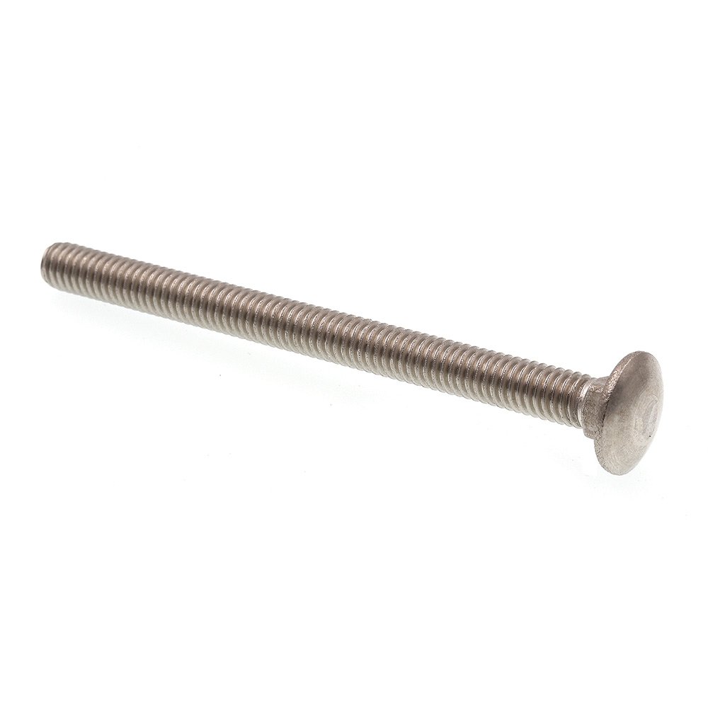 Prime-Line 9063174 Carriage Bolts, 5/16 In.-18 x 4 In., Grade 18-8 Stainless Steel (50 Pack)