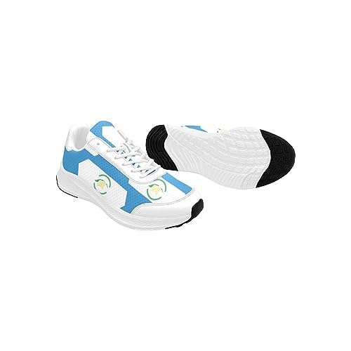 AFFAMA Guatemala Flag Mens Running Shoes Lightweight Fashion Sneaker White
