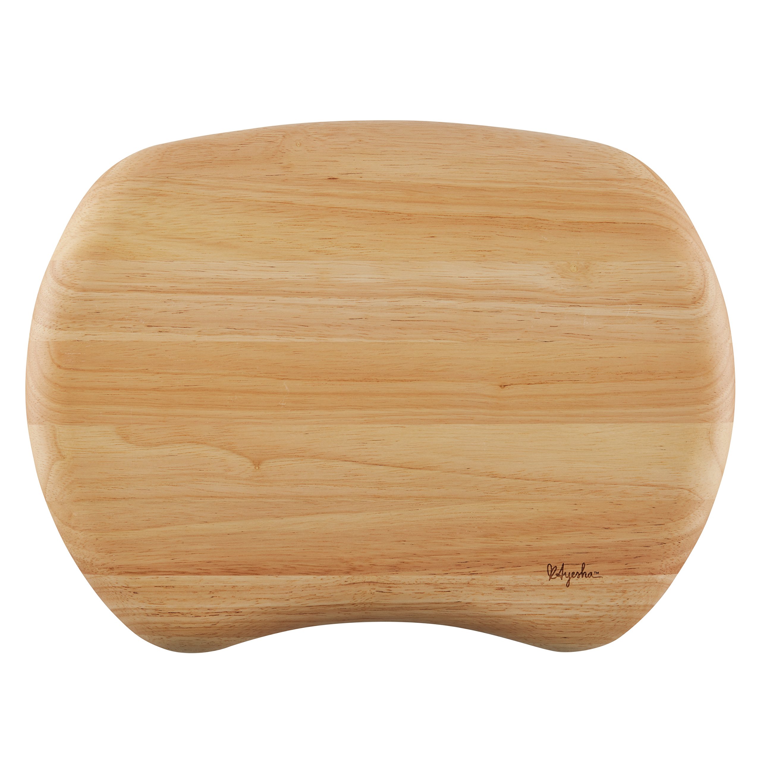 Ayesha Curry 47008 Pantryware Parawood Cutting Board / Parawood Serving Board - 16 Inch x 12 Inch, Brown