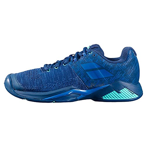 Babolat Men's Propulse Blast All Court Tennis Shoes, Dark Blue Viridian (US Size 8)