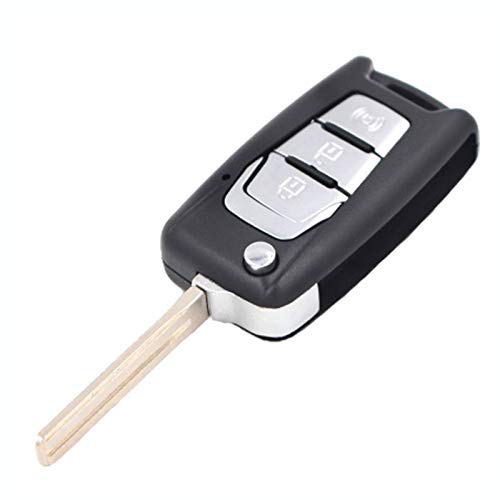 Amautolucky 3 Buttons Remote Car Key Shell FOB for Ssangyong Korando New Actyon C200 2016 2017 Uncut Blade