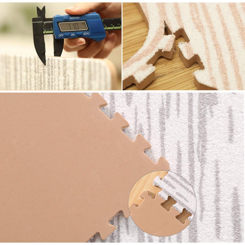 ALGFree Interlocking Floor Tiles Foam Puzzle Mat,1cm Thick Baby Toddler Crawling Mat Play Room Soft Playmats Easy Travel, Free Combination (Color : B, Size : 30x30x1cm-9pcs)
