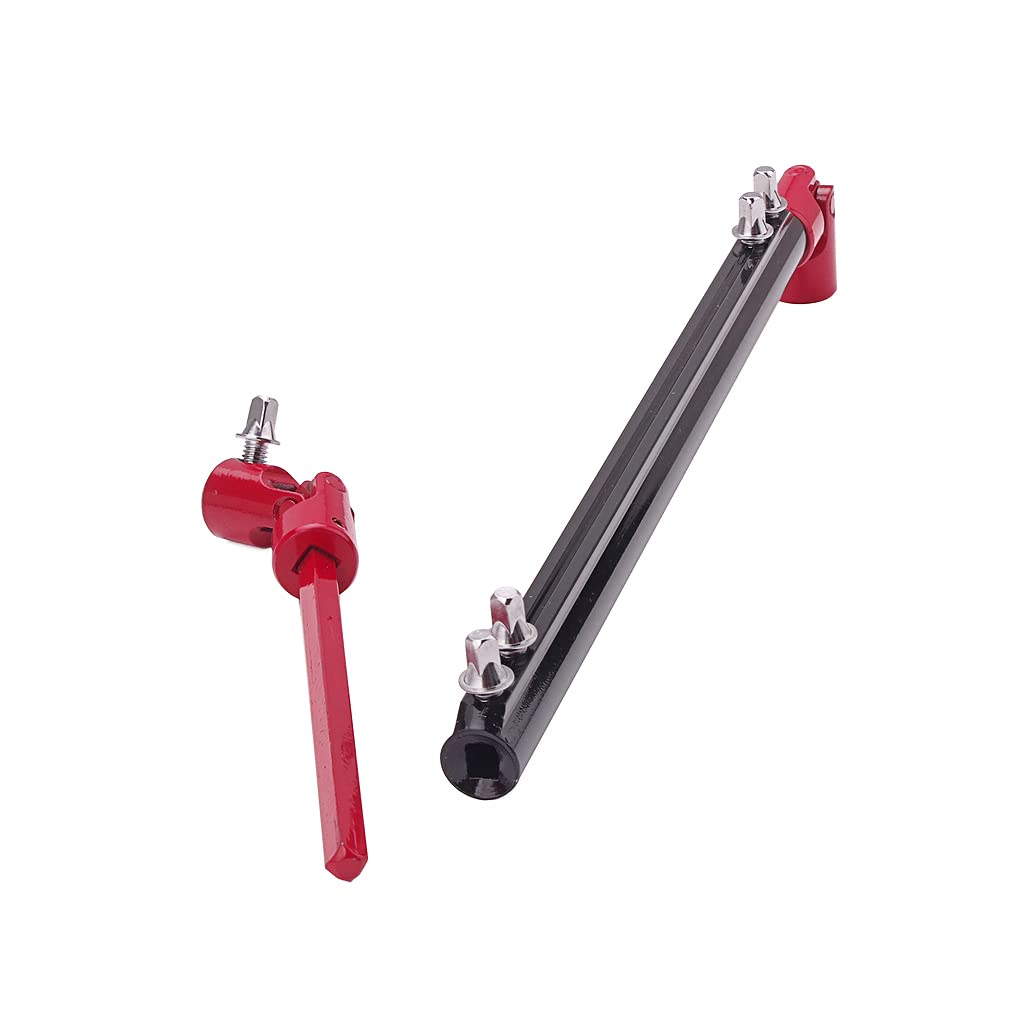 Alnicov Bass Drum Pedal Drive Shaft,Double Drum Pedal Link Bar, Replacement for Drum Kit Black