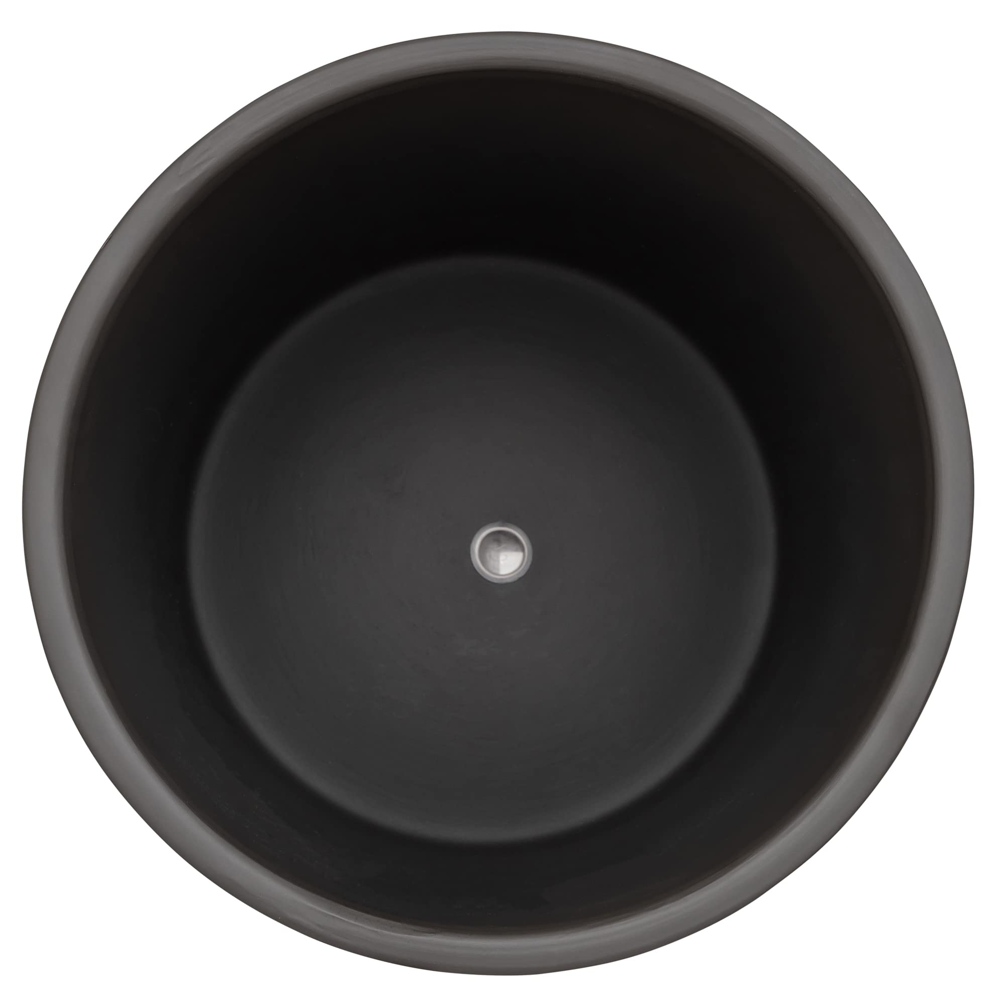 APOC HOME 10 Inch Planter Pot with Stand, Mid-Century Tall Plant Pot with Stand, Indoor Plants, Medium, White (Black)