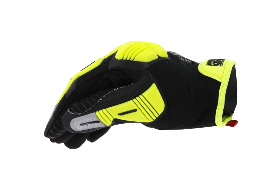 Mechanix Wear: Hi-Viz M-Pact E5 Work Gloves (X-Large, Fluorescent Yellow)