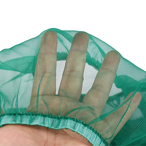 Tangxi Bird Cage Cover, Bird Cage Mesh Net Cover Skirt Nylon Mesh Fabric Bird Cage Seed Catcher Breathable Ventilated Washable (Green)