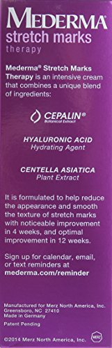 Mederma Stretch Marks Therapy, Hydrates to Help Prevent Stretch Marks, Clinically Shown to Produce Noticable Improvement in 4 Weeks, Dermatologist Recommended, Ivory, 5.29 Ounce
