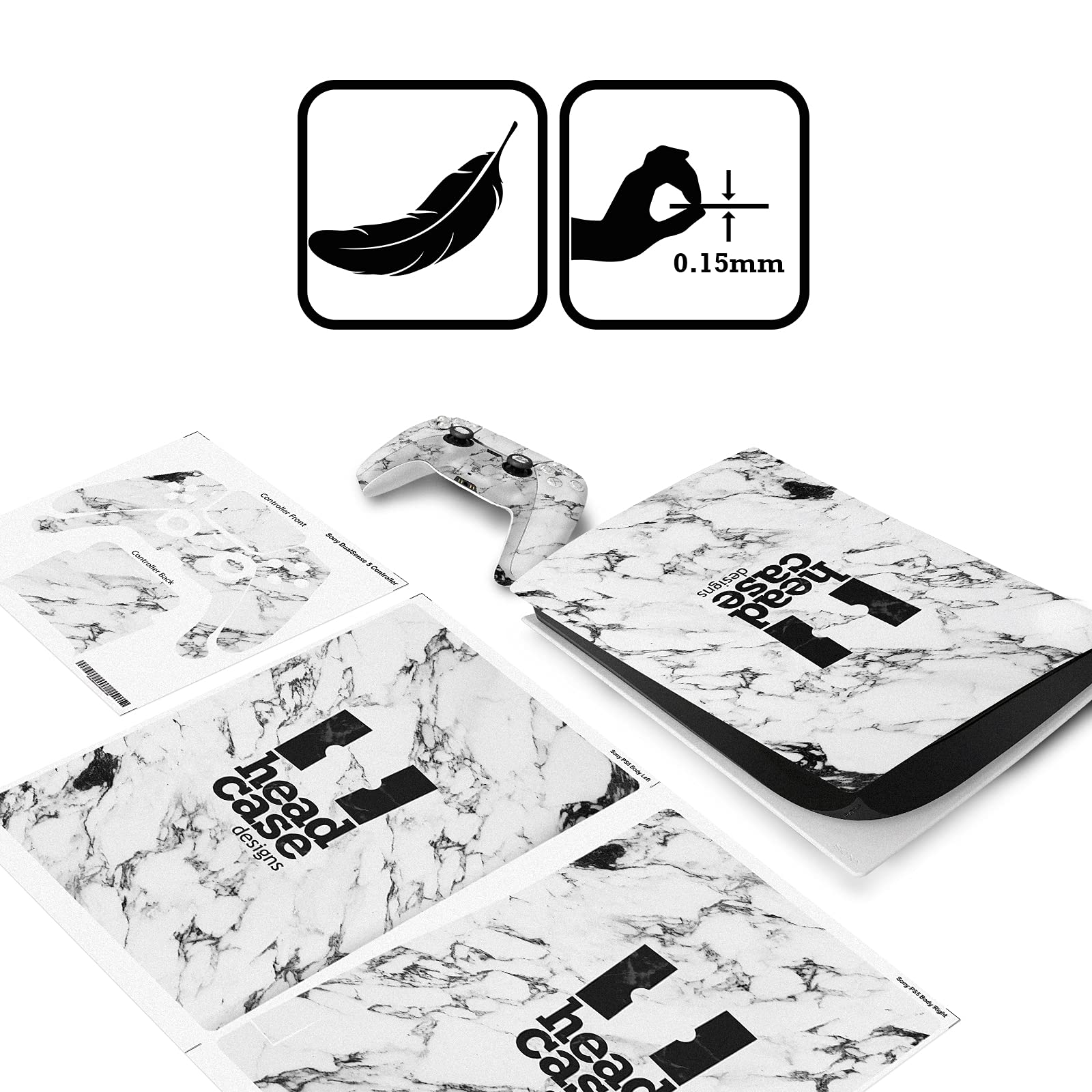 Head Case Designs Officially Licensed Klaudia Senator Angel French Bulldog Vinyl Faceplate Gaming Skin Decal Compatible With Sony PlayStation 5 PS5 Digital Edition Console and DualSense Controller
