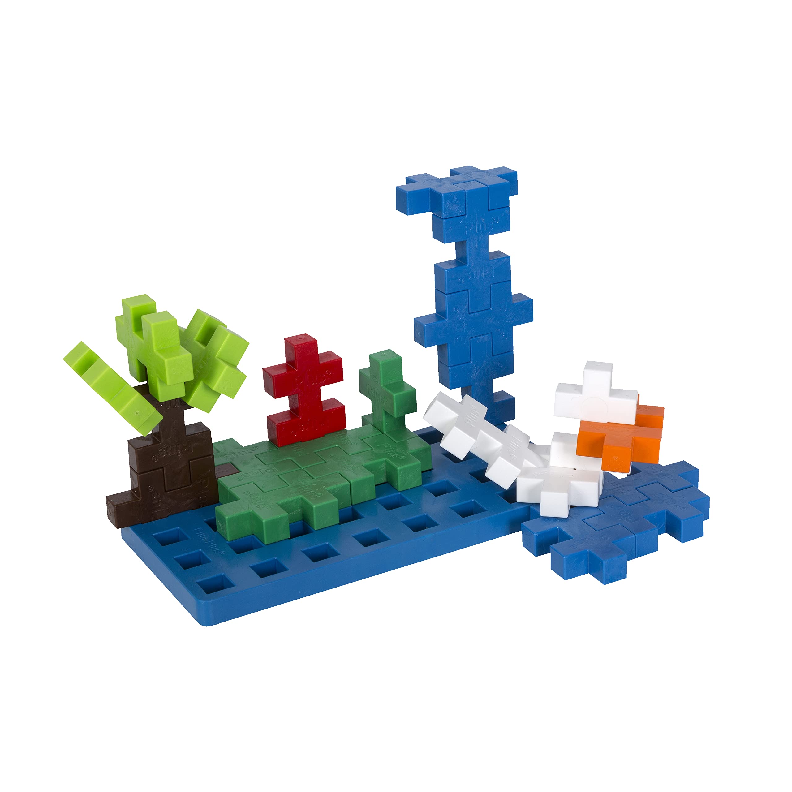 PLUS PLUS Big - Make & GO! - 46 Pieces - Construction Building Stem/Steam Toy, Interlocking Large Puzzle Blocks for Toddlers and Preschool