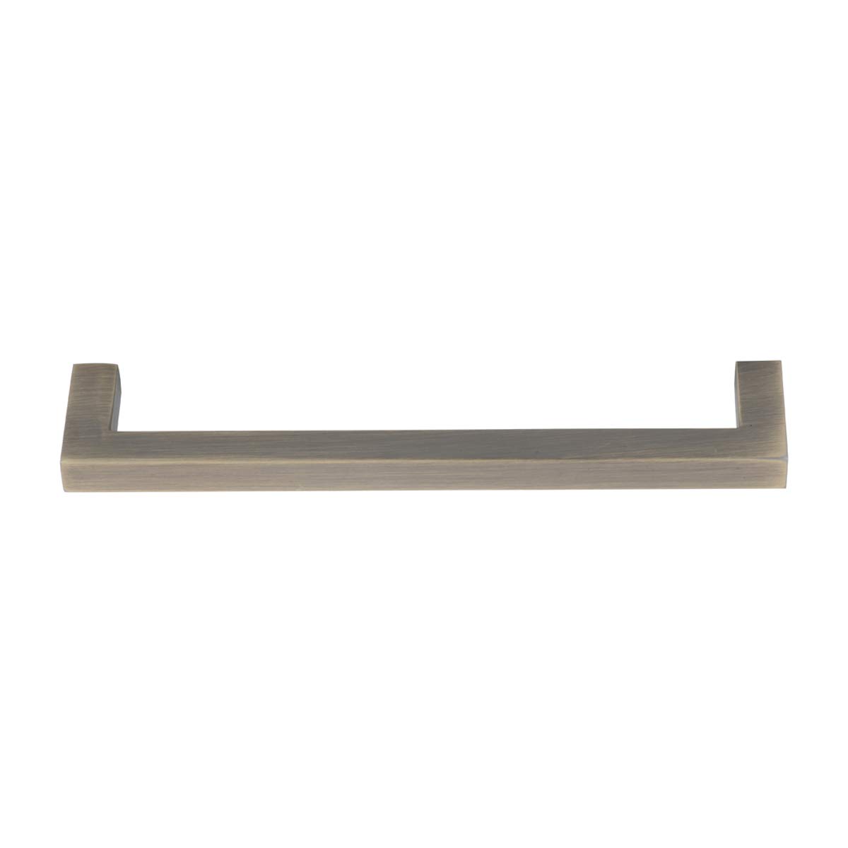 Amazon Basics Modern Square Cabinet Pull Handle, 5.39-inch Length (5-inch Hole Center), Flat Black, 10-pack
