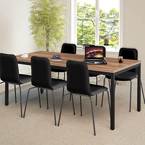 BIBOC Computer Desk/Dining Table,36×72 inch Office Desk Sturdy Writing Workstation Large Office Desk Writing Modern Simple Study Table for Home Office Desk Workstation Wide Metal Sturdy Frame