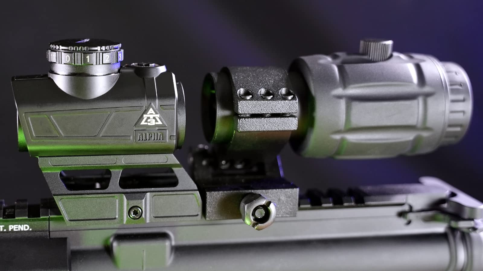 AT3™ ALPHA Red Dot Sight with Shake Awake + 3X RRDM Magnifier Combo Kit
