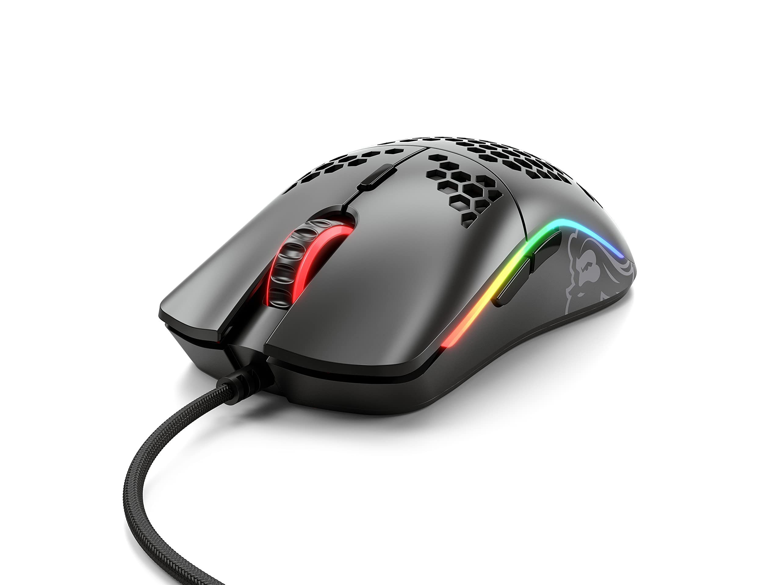 Glorious PC Gaming Race, Model O Wired Gaming Mouse 67g Superlight Honeycomb Design, RGB, Pixart 3360 Sensor, Omron Switches, Ambidextrous - Matte Black (RENEWED)