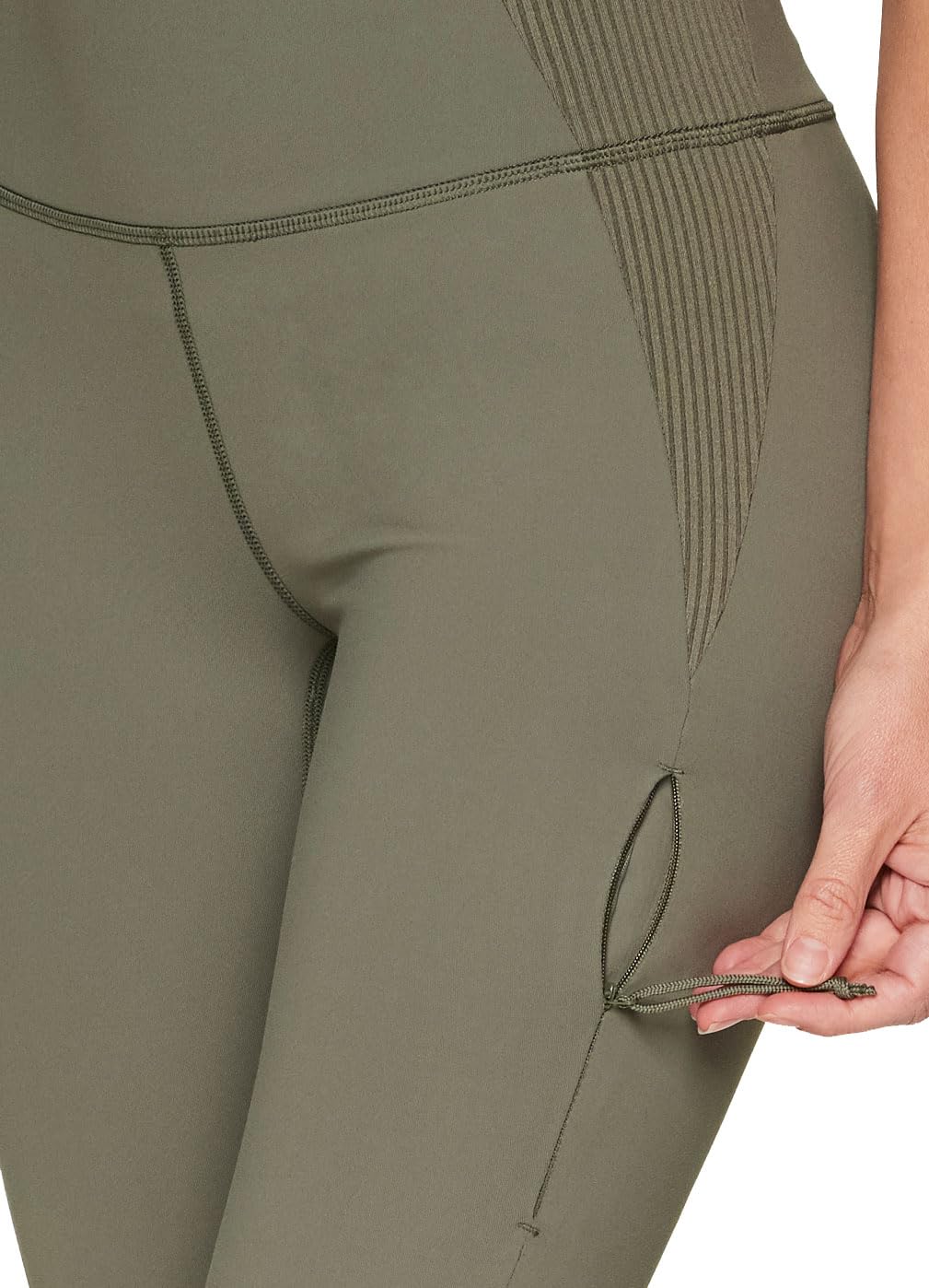 Avalanche Women's Super Soft Hiking Yoga Legging with Hidden Zip Pockets Almond M