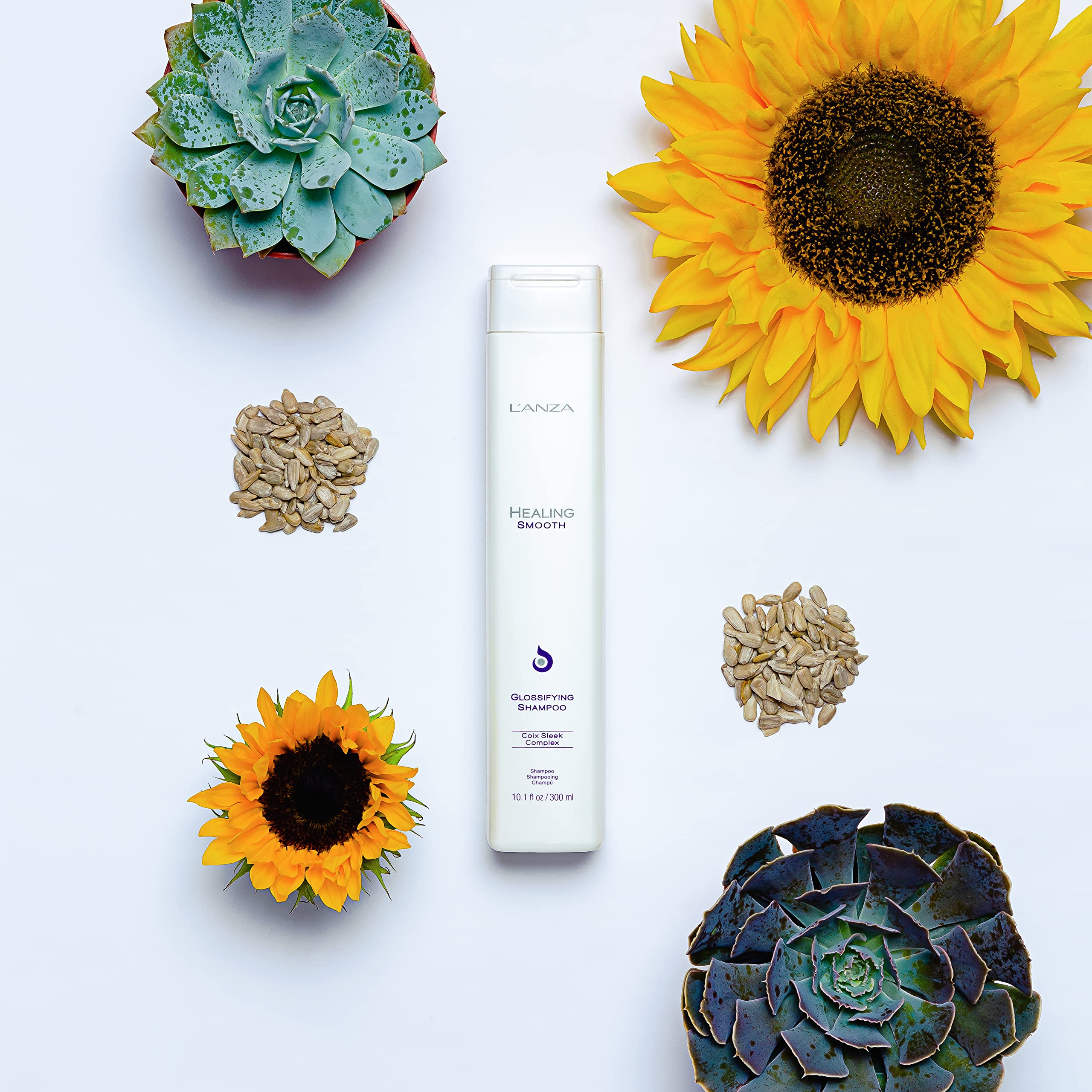L'ANZA Healing Smooth Glossifying Shampoo, Nourishes, Repairs, and Boosts Hair Shine and Strength for a Perfect Silky-Smooth, Frizz-free Look (10.14 Fl Oz)