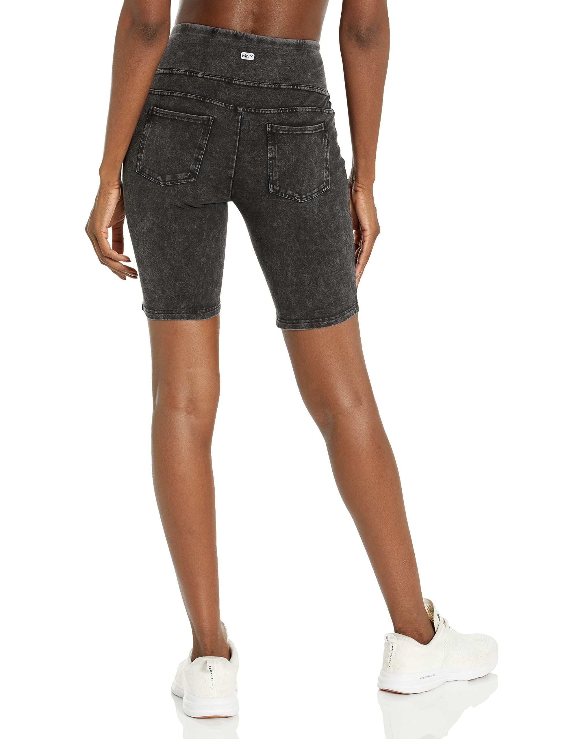 Andrew Marc Women's Bike Short, Regular and Plus Size, Grey, X-Large