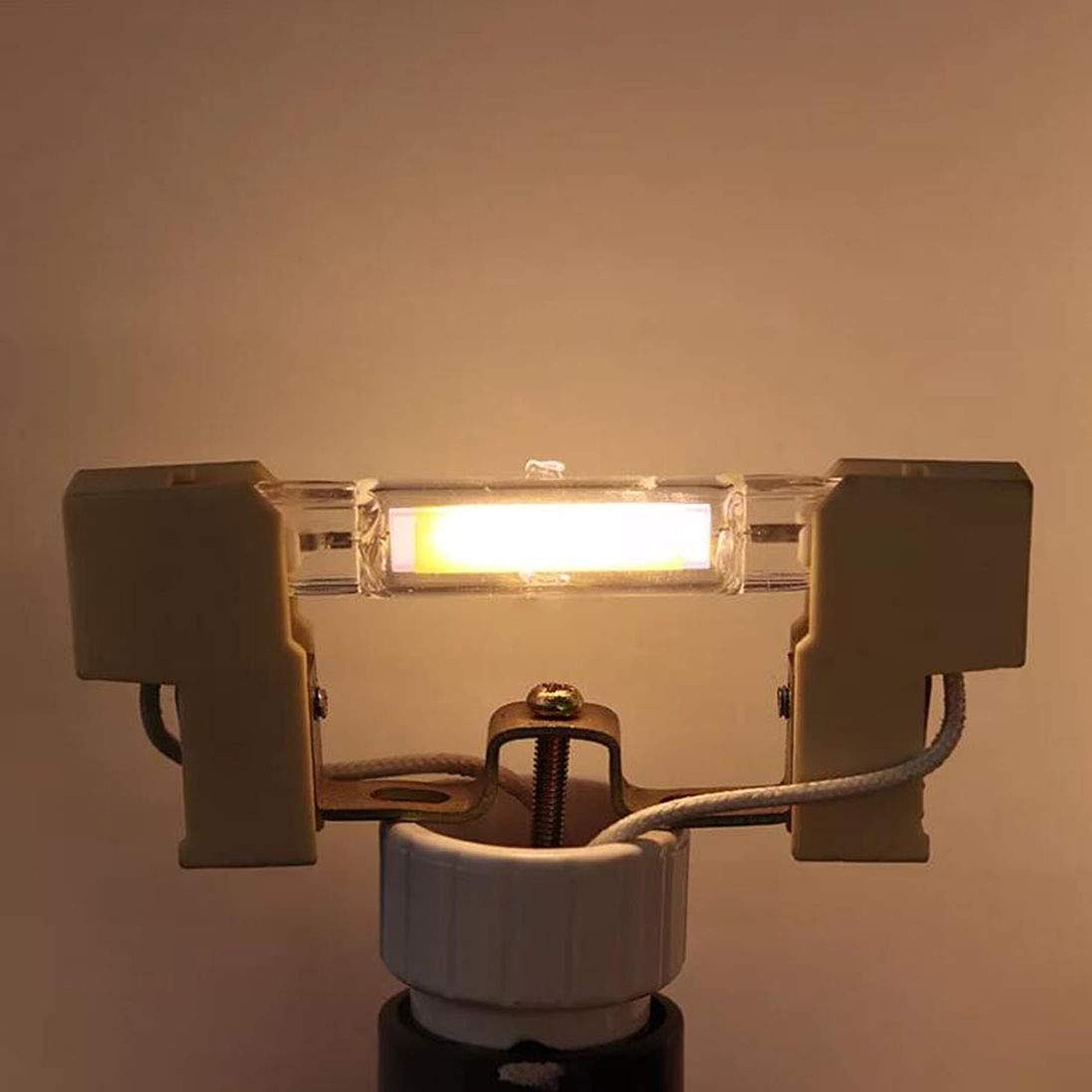 Yecherate 78mm 5W R7S LED Bulb (3 Pack) 50W Halogen Equivalent 78mm J-Type 5W 120V R7S Base 6000K Cool White J Type T3 78mm Double Ended Flood Light Bulbs 360°Beam Angle Landscape Lights