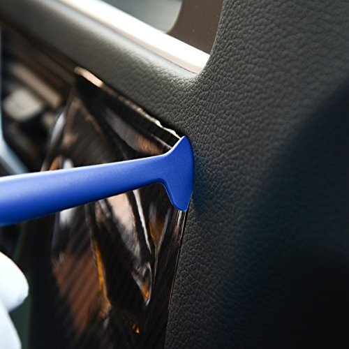 EHDIS Vinyl Wrap Stick 3 Pieces Micro Wrap Squeegee Stick Vinyl Applicator Tool Set for Vinyl Wrap Installation,Graphic Application,Seam Tucking & Finishing,Film into The Smallest Gaps, Car Wrapping