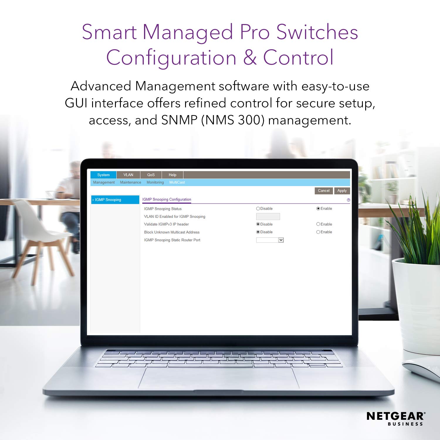 NETGEAR 16-Port Gigabit Ethernet Smart Managed Pro PoE Switch (GS516TP) - with 8 x PoE @ 76W and 2xPD ports, Desktop/Rackmount, and ProSAFE Lifetime Protection
