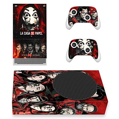 Stealer Money Movie Game Console Series S Console and Controller Skin Set, Skin Wrap Decal Kit