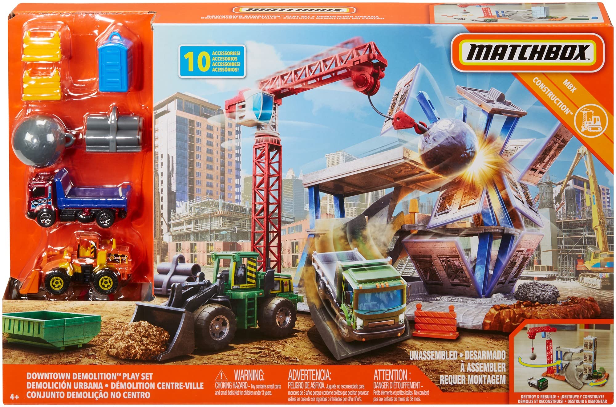 Matchbox Downtown Demolition Playset