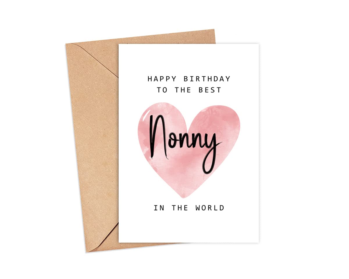 Happy Birthday To The Best Nonny In The World Card - Nonny Birthday Card - Nonny Card - Mother's Day Gift - Happy Birthday Card Happy Birthday Mom