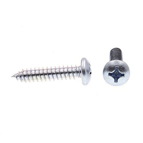 Prime-Line 9021317 Sheet Metal Screw, Self-Tapping, Pan Head Phillips, #14 X 1-1/4 in, Zinc Plated Steel, Pack of 100