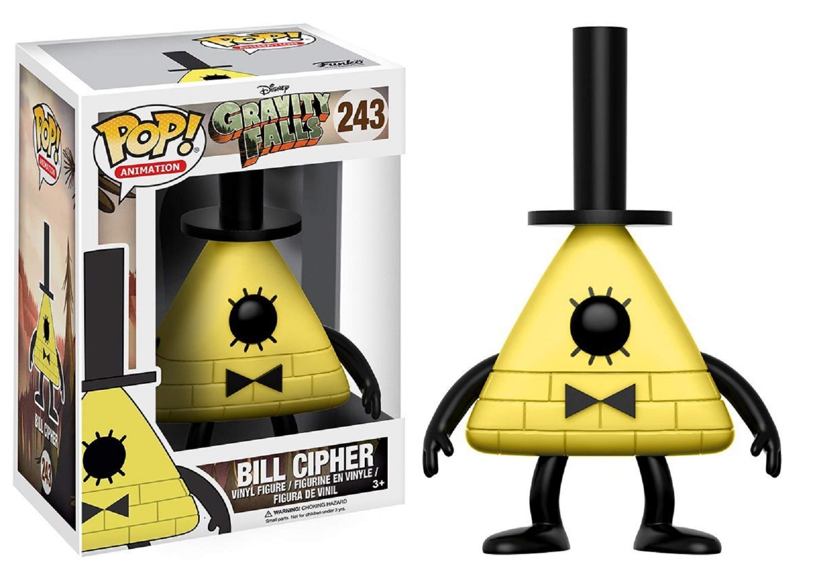 POP Disney: Gravity Falls - Bill Cipher Funko Pop! Vinyl Figure (Bundled with Compatible Pop Box Protector Case) Multicolor 3.75 inches