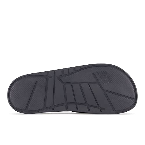New Balance Men's Zare V1 Slide Sandal, Lead/Orca/Light Aluminum, 9