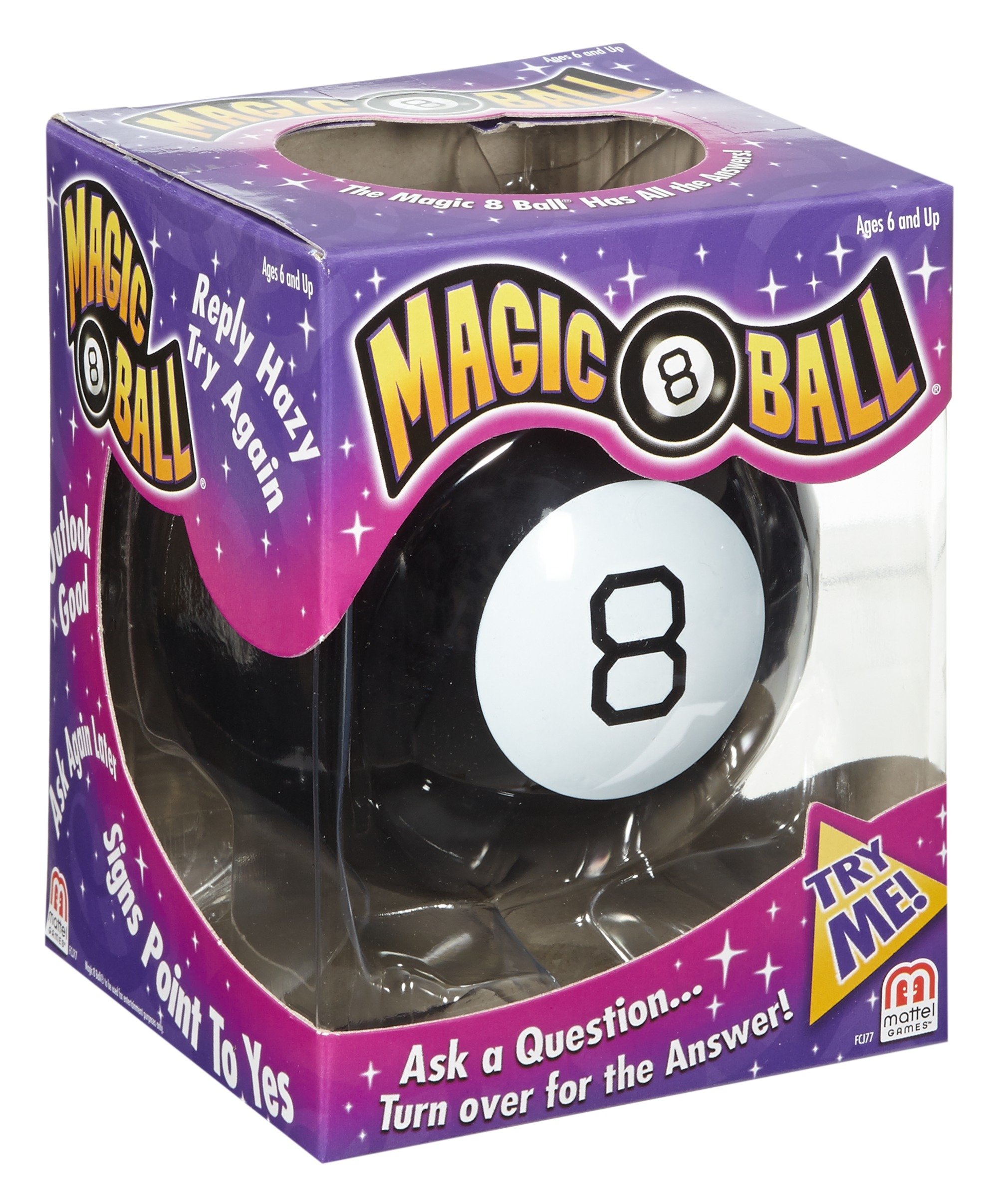Mattel Games Magic 8 Ball Kids Toy, Novelty Fortune Teller, Ask A Question & Turn Over for Answer
