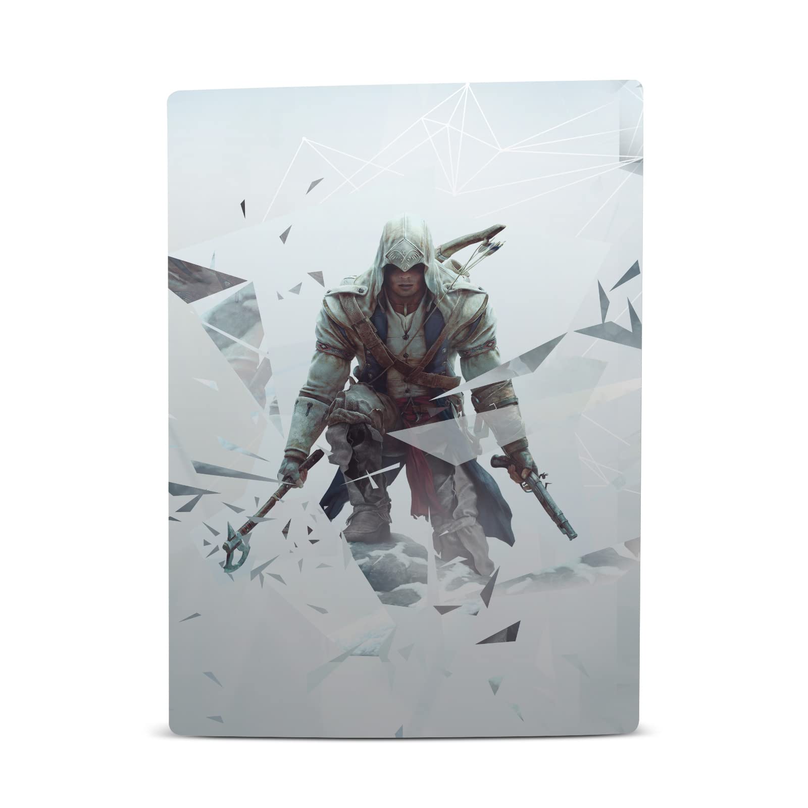 Head Case Designs Officially Licensed Assassin's Creed Connor III Graphics Matte Vinyl Faceplate Sticker Gaming Skin Decal Cover Compatible With Sony PlayStation 5 PS5 Digital Edition Console