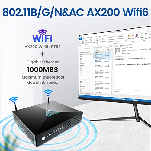 Kinupute Mini PC, Desktop Computer Core i9-9900KF 3.6-5.0GHz, Windows 11 Pro, 32G DDR4| 1T NVME M.2 SSD, GeForce RTX3050 8G, 2X HDMI2.1 & 2X DP 8K Outputs, BT5.1/WiFi6 for Gaming/Office/HTPC/Design