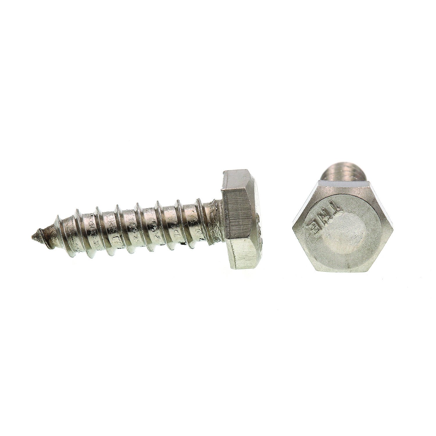 Prime-Line 9054869 Hex Lag Screws, 1/4 In. X 1 In., Grade 18-8 Stainless Steel (25 Pack)