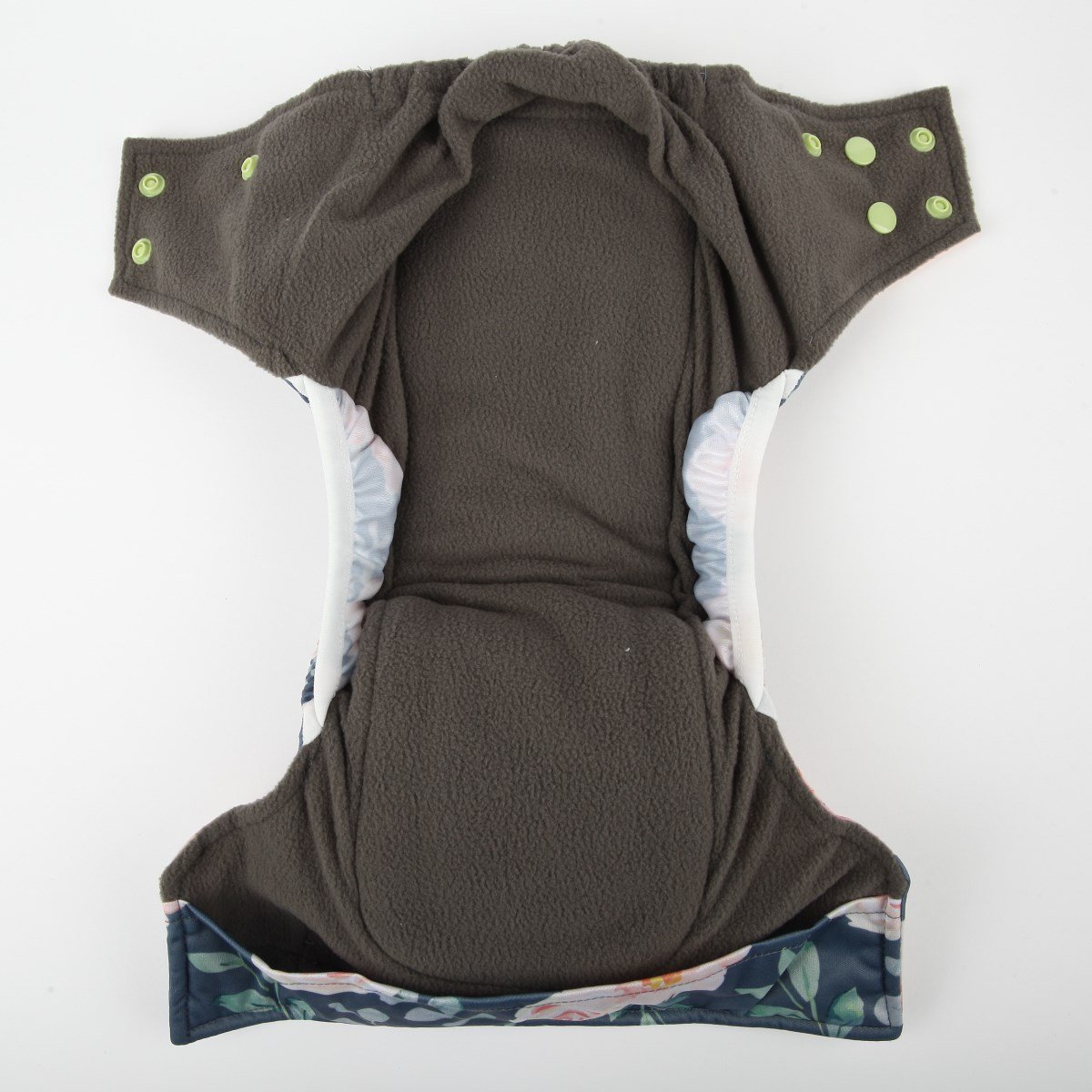 Sigzagor 3 AIll in One Cloth Diapers Nappies for Night AIO Sewn in Insert Reusable Washable (Flower Set)