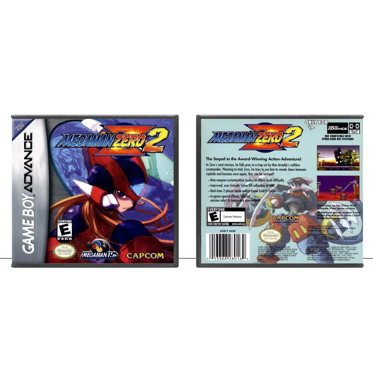 Mega Man Zero 2 | (GBA) Game Boy Advance - Game Case Only - No Game