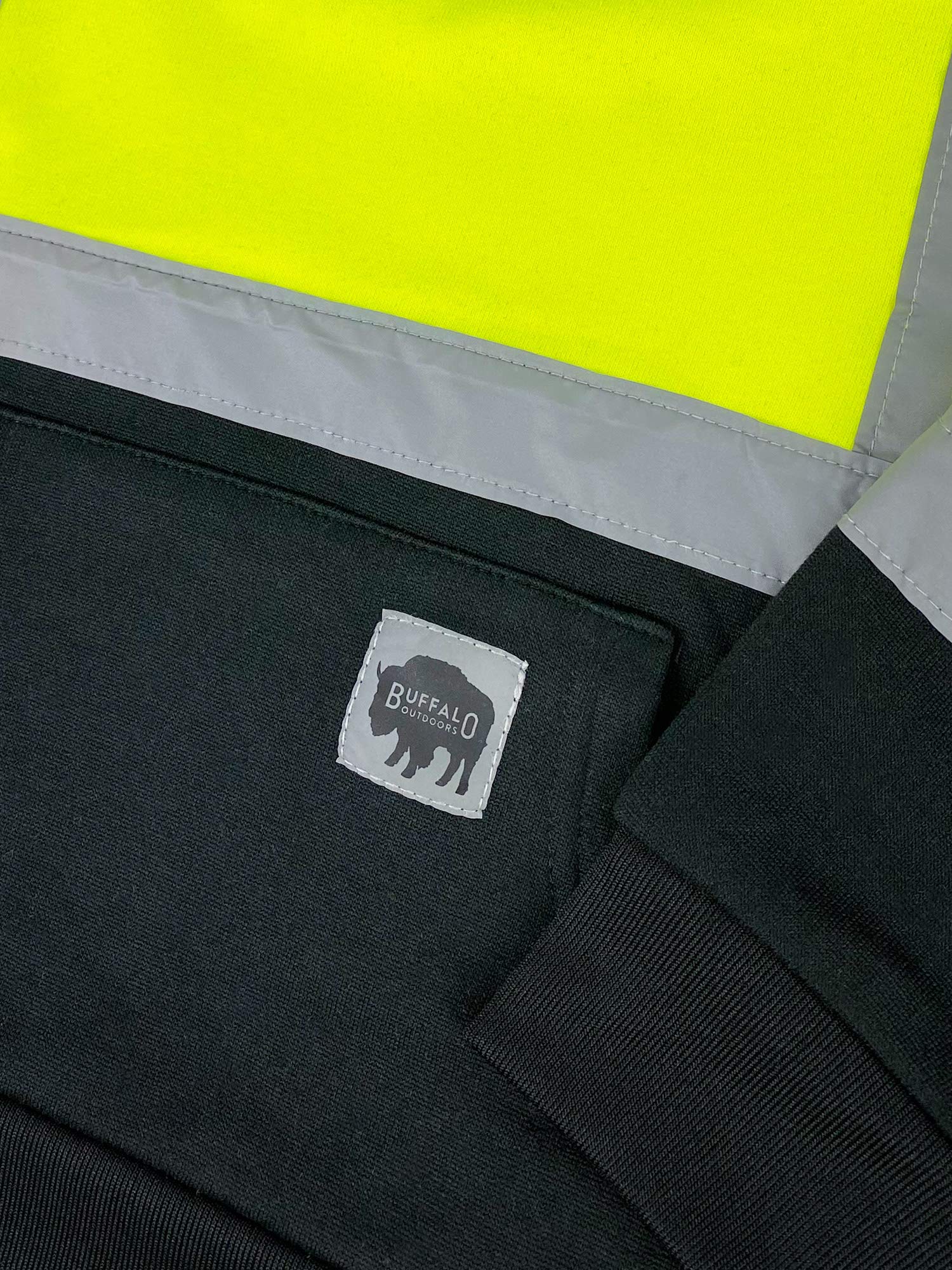 Buffalo Outdoors® Workwear Kid's Hi Vis Reflective Safety Hoodie (5/6) Yellow