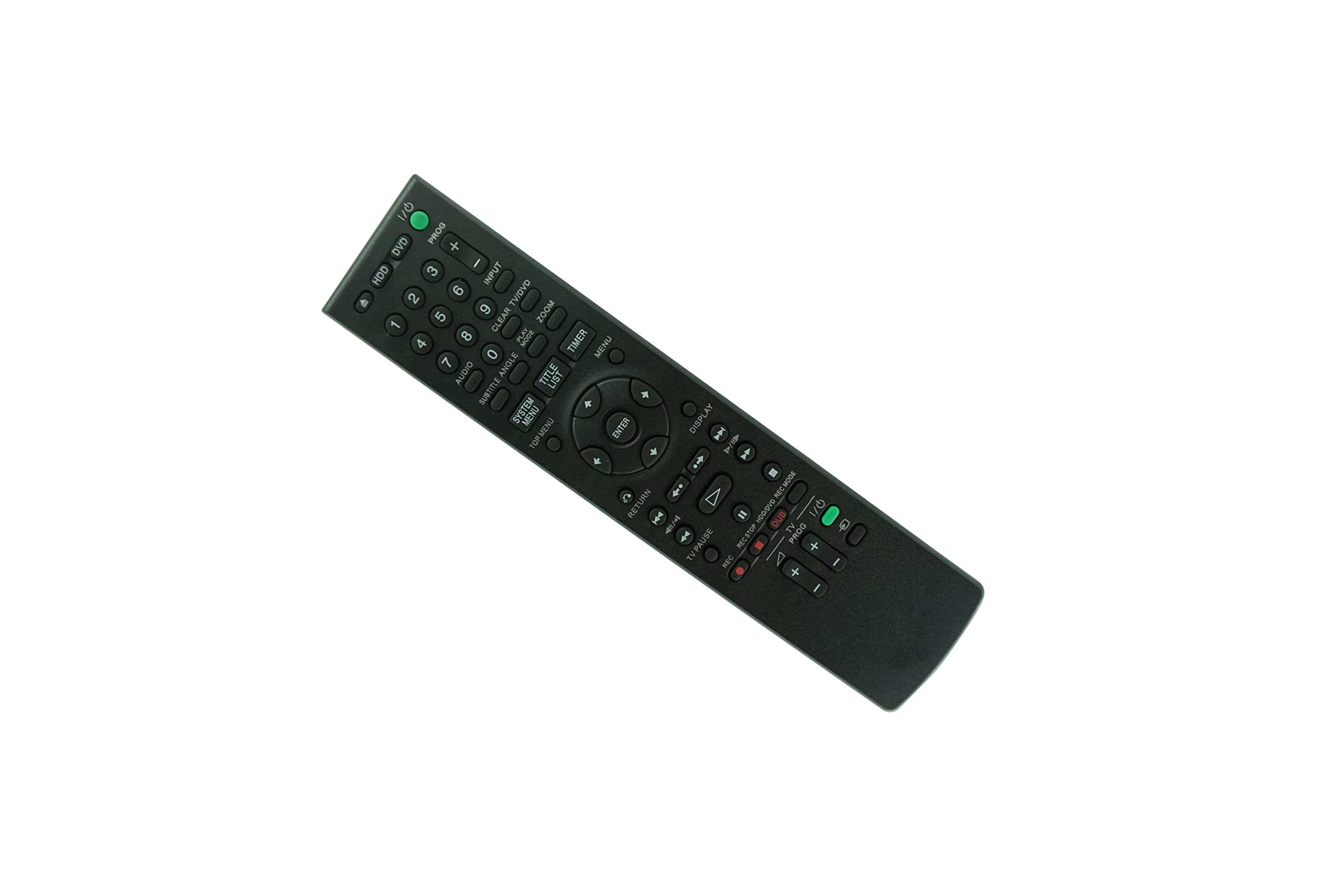 HCDZ Replacement Remote Control for Sony RDR-GX257 RMT-D254A 988512061 RDR-HXD890 RDR-HXD895 RDR-HXD895B RDR-HXD890B TV DVD VHS DVR HDD VCR Recorder Player