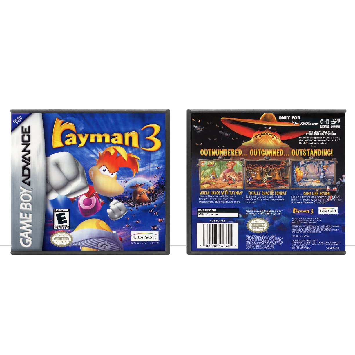 Rayman 3 | (GBA) Game Boy Advance - Game Case Only - No Game