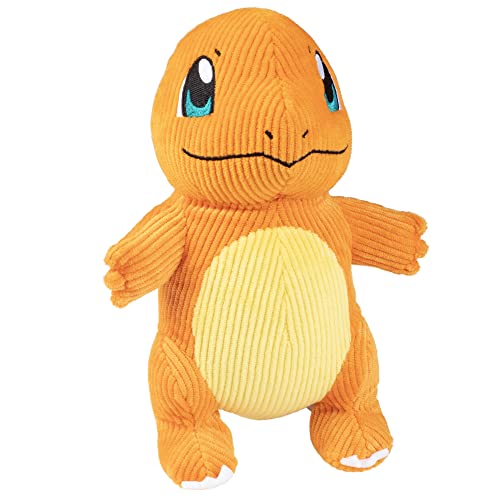 Pokemon 8" Charmander Corduroy Fabric Plush - Limited Edition - Officially Licensed - Authentic Soft Stuffed Animal Toy Figure - Gift for Kids, Boys, Girls - 2+