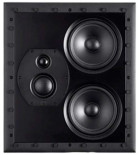 Monolith THX-LCR - THX Ultra Certified 3-Way LCR in-Wall Speaker, 1in Silk Dome Tweeter, for Home Theater, Easy Install, Black