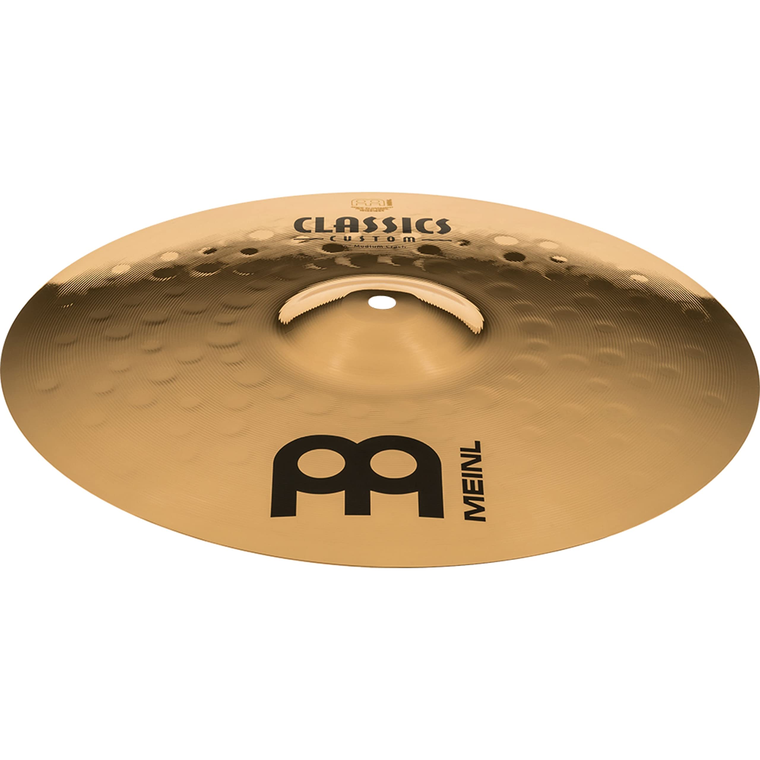Meinl 14" Medium Crash Cymbal - Classics Custom Brilliant - Made in Germany, 2-YEAR WARRANTY (CC14MC-B)