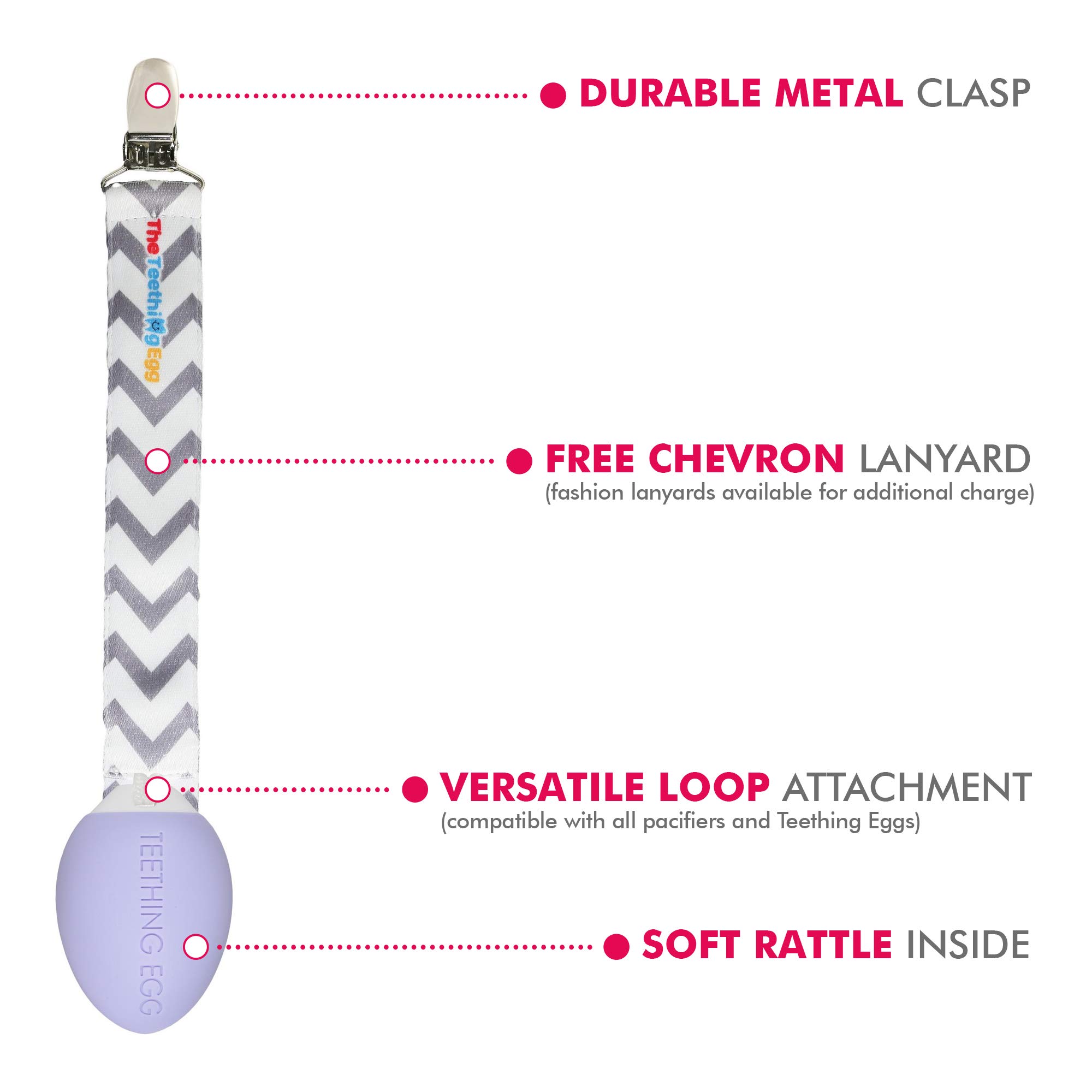 The Official Teething Egg Baby Teether Lavender - Teething Toys for Babies 0-6 Months and 6-12 Months Infant Sensory Toys - Top Baby Shower and Registry Gift