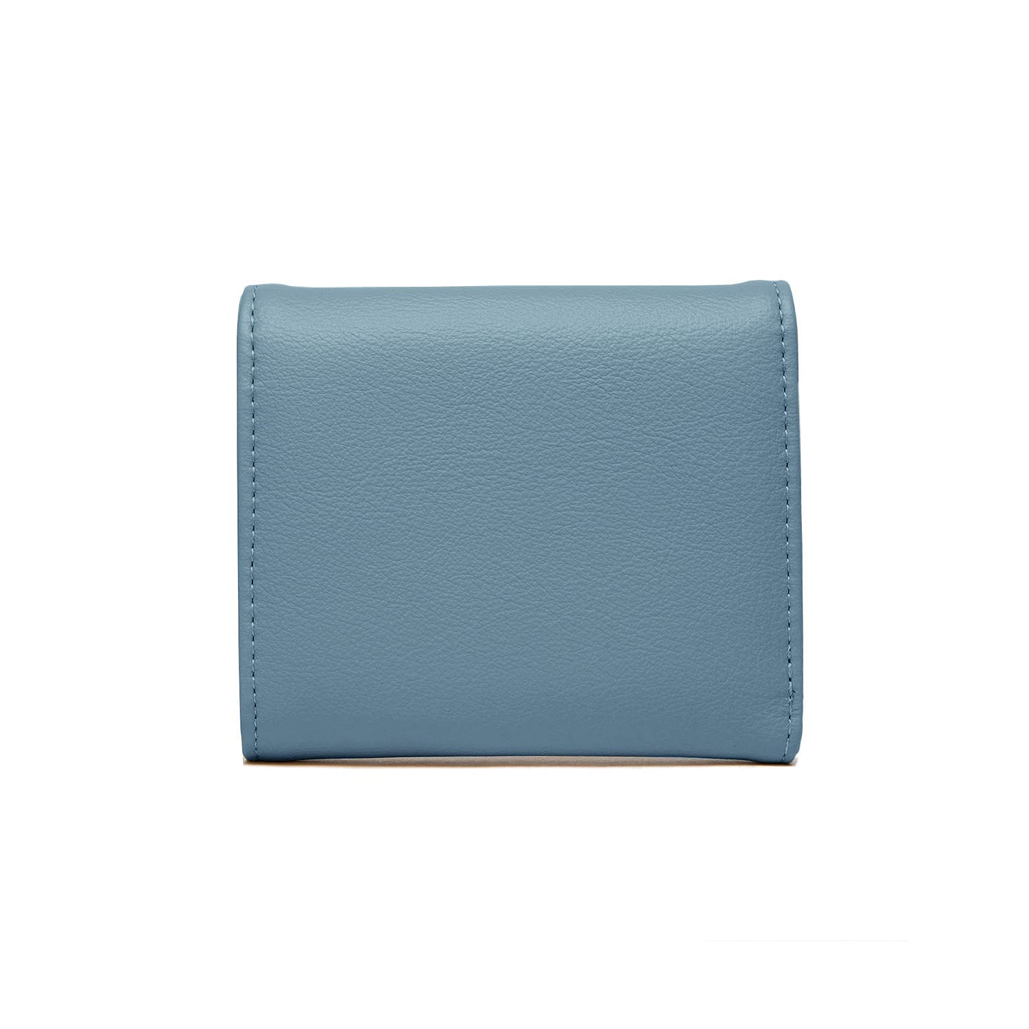TOPKULL Wallets for Women Rfid Small Womens Wallet Trifold Flower Leather Ladies Wallet with Card Holder&Zipper Coin Purse (Blue)
