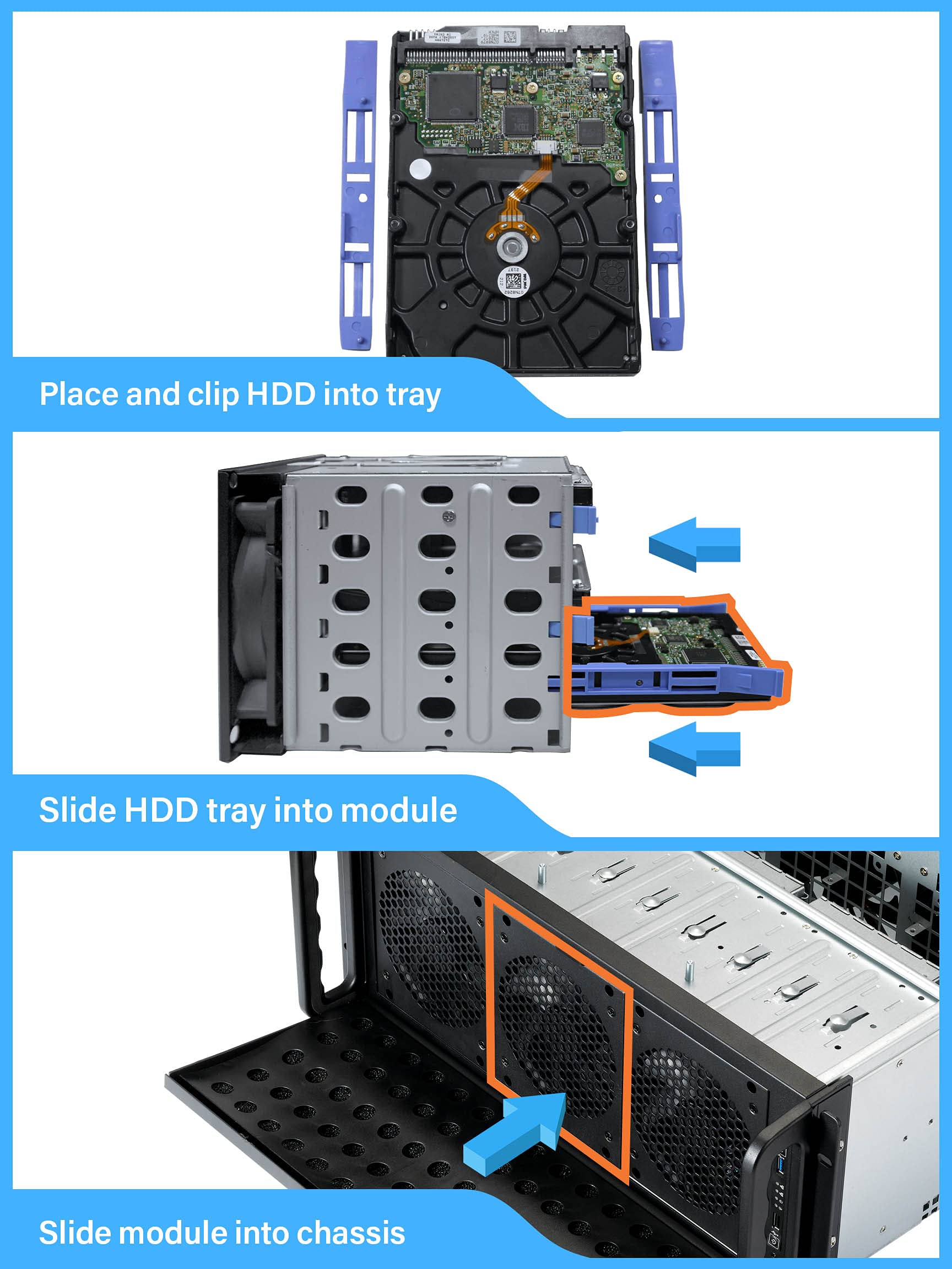 Rosewill 4U Server Chassis Rackmount Case | 15 3.5" HDD Bays | E-ATX Compatible | 6 Front 120mm Fans, 2 Rear 80mm Fans | 2X USB 3.0 | Front Panel Lock and Key | Silver/Black - RSV-L4500U